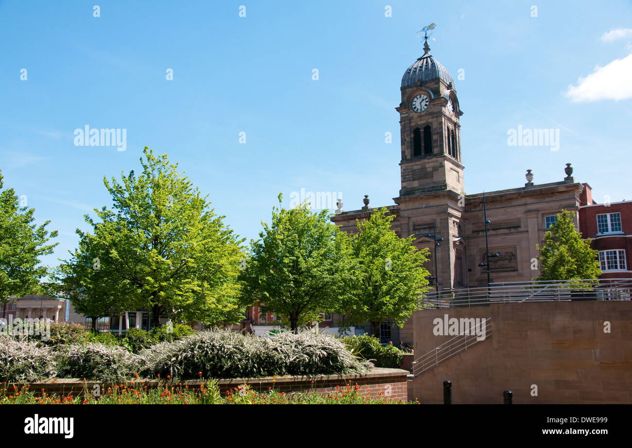 The Guildhall in Market Place, Derby City Centre, Derbyshire England UK ...