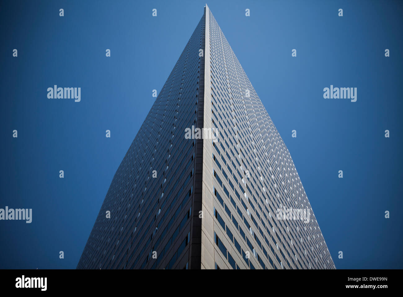 Abstract angle and close up detail of an office tower building Stock ...