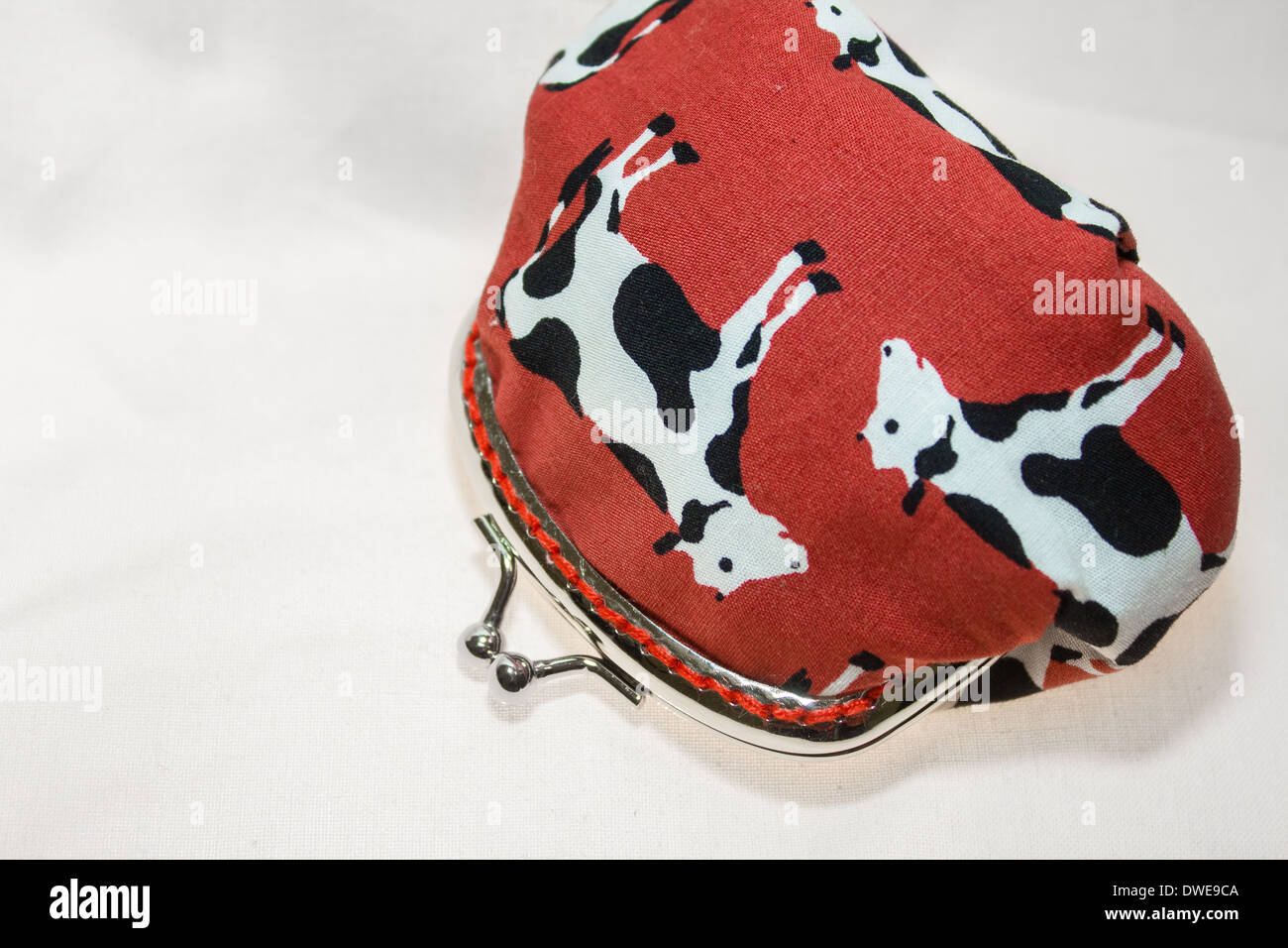 Small woman purse with withe background Stock Photo - Alamy