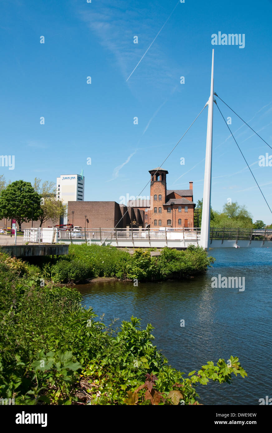 The Silk Mill by the River Derwent in Derby City Centre, Derbyshire ...