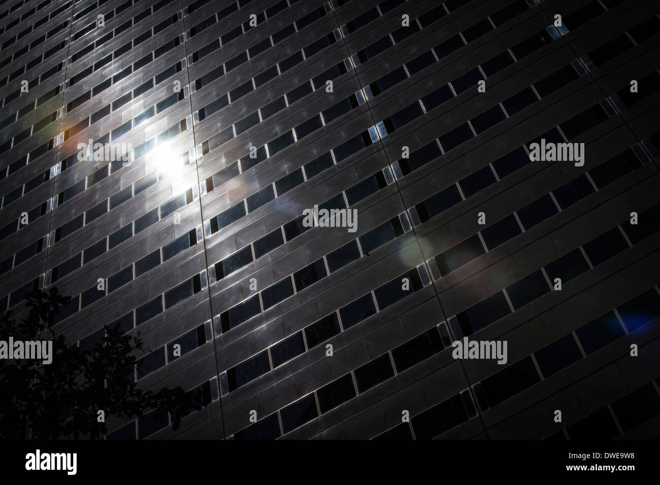 Abstract angle and close up detail of an office tower building Stock ...