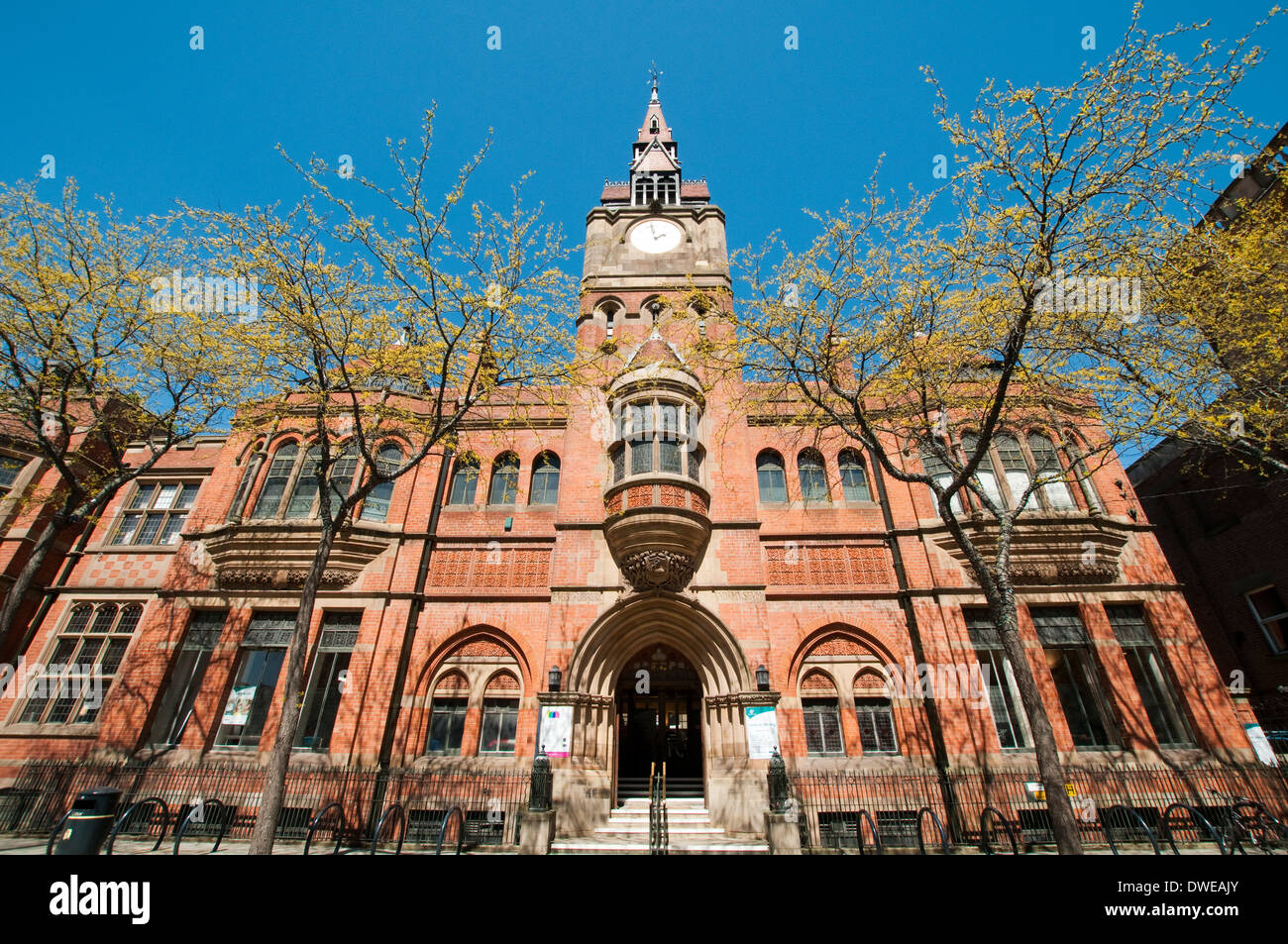 Derby Museum and Art Gallery with the Franco Flemish tower and entrance ...
