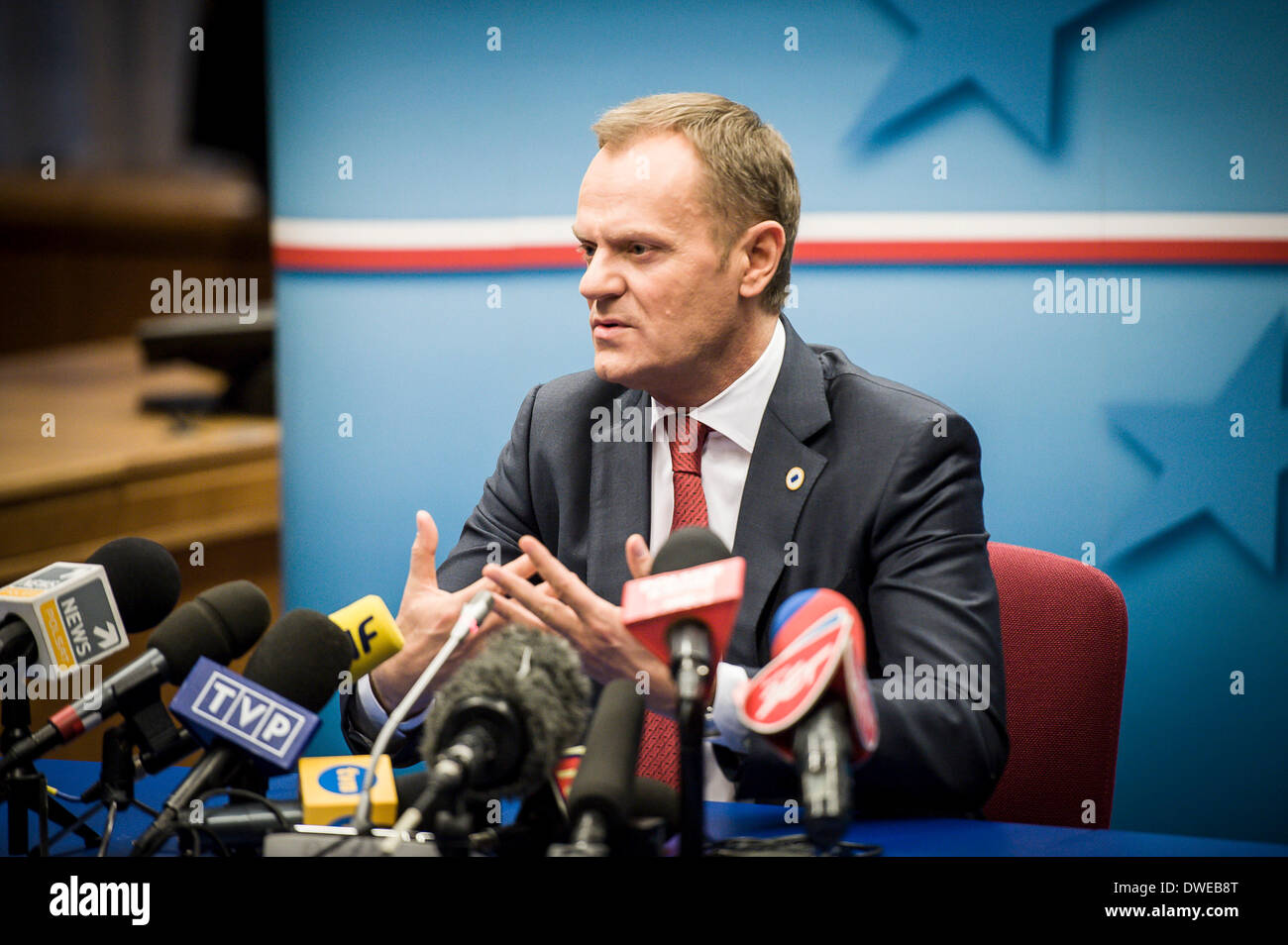 Brussels, Bxl, Belgium. 6th Mar, 2014. Polish prime minister Donald ...