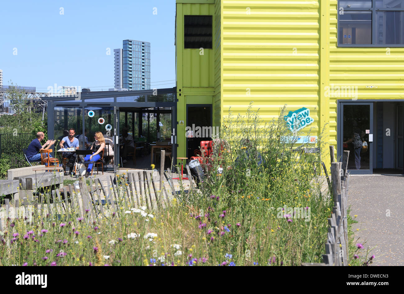 View Tube, a cafe with views of the Queen Elizabeth Olympic Park ...