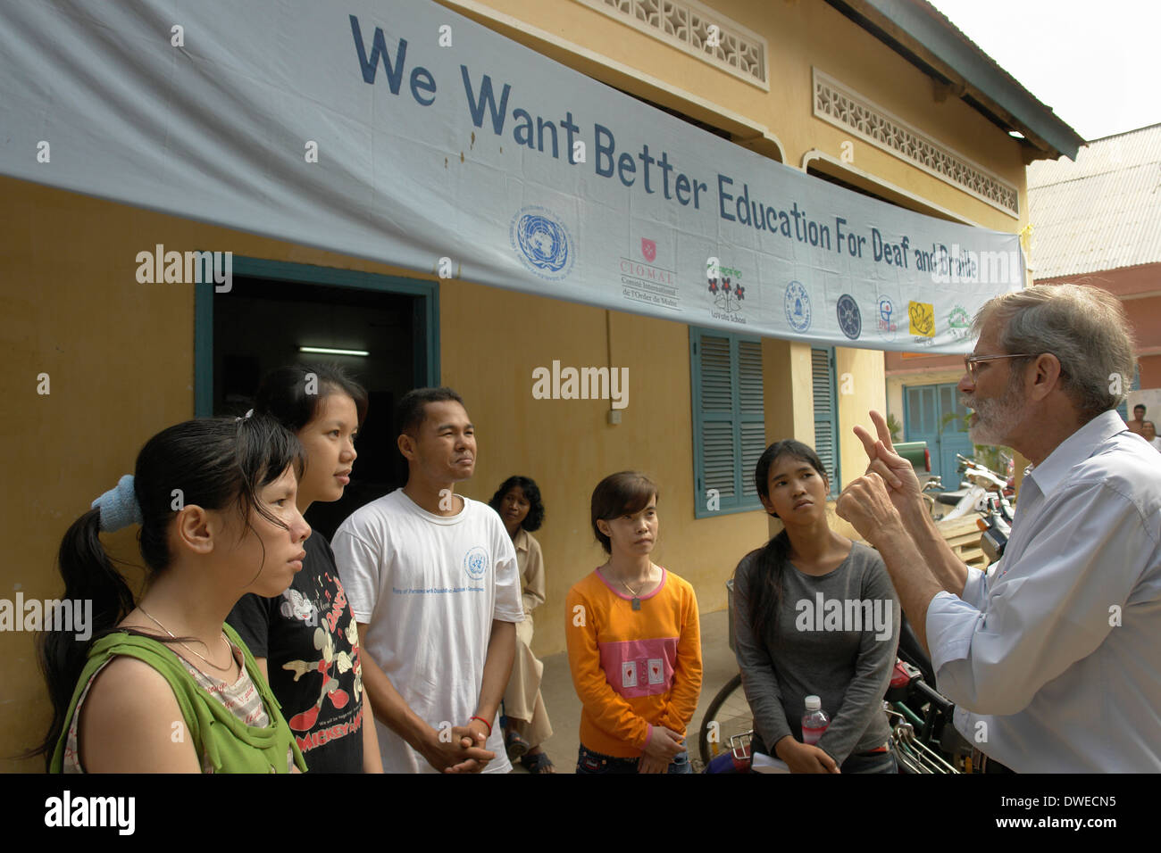 CAMBODIA American missionary priest and sign language expert working ...