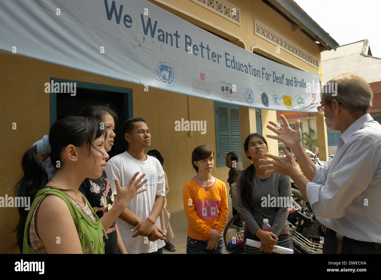 CAMBODIA American missionary priest and sign language expert working ...