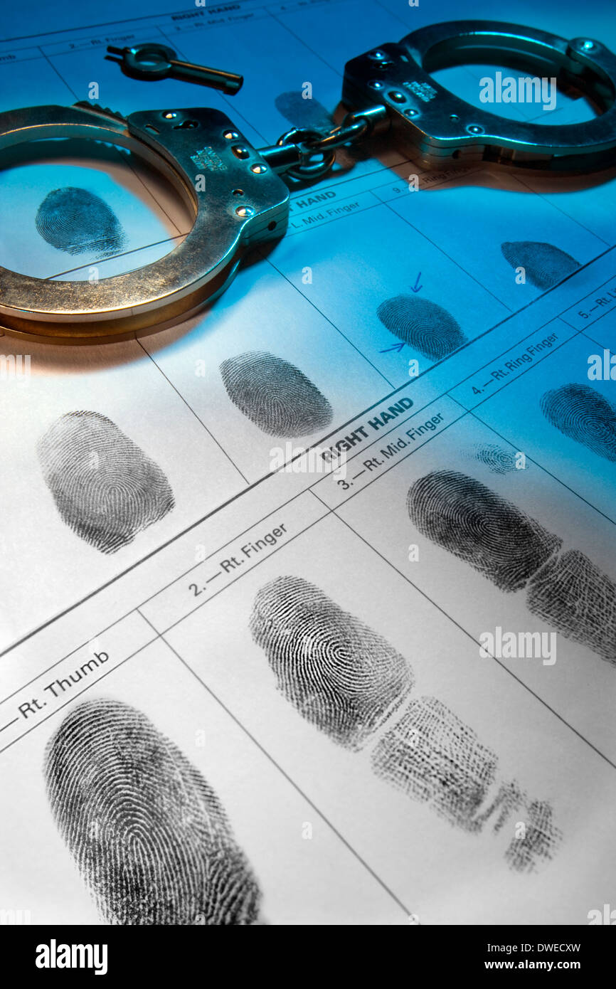 Fingerprint records hi-res stock photography and images - Alamy