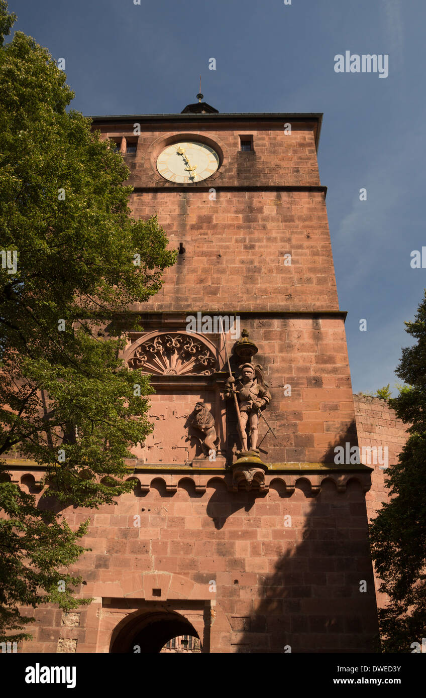Gate Tower of Heidelberg Castle Germany Stock Photo - Alamy