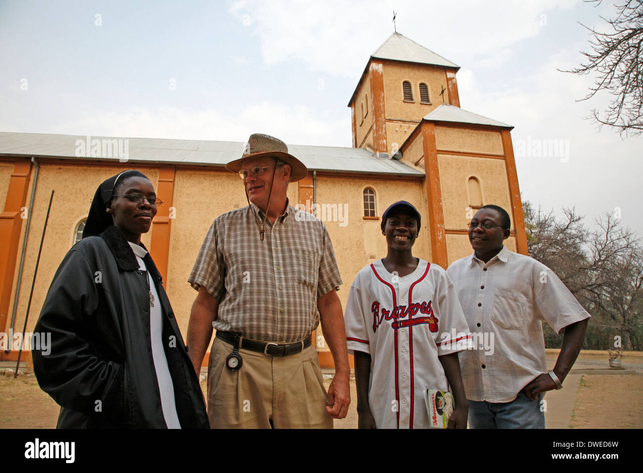 Namibia American Catholic missionary Stock Photo - Alamy
