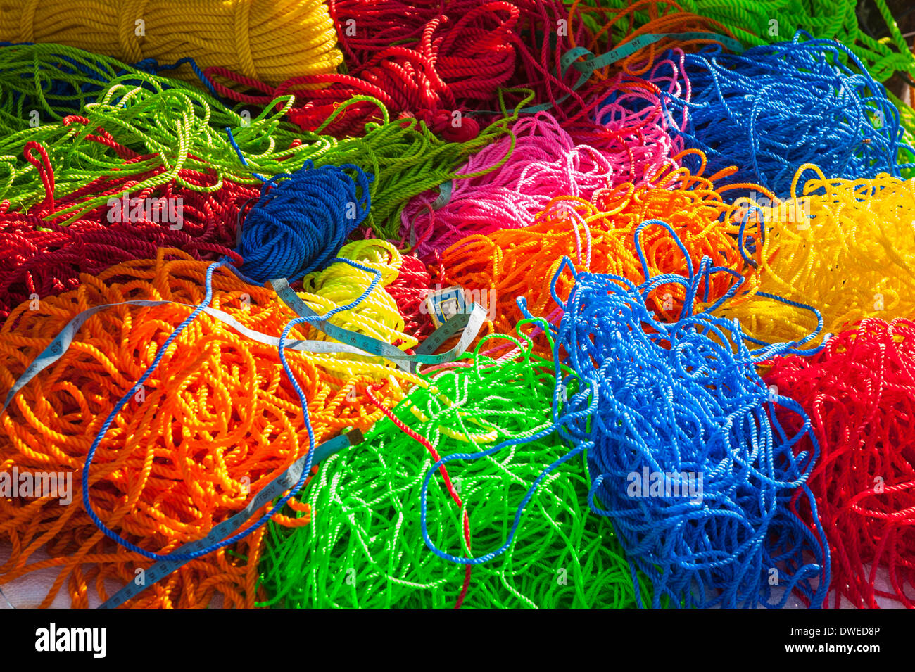 India Tamil Nadu Pondicherry Puducherry street scene market brightly ...