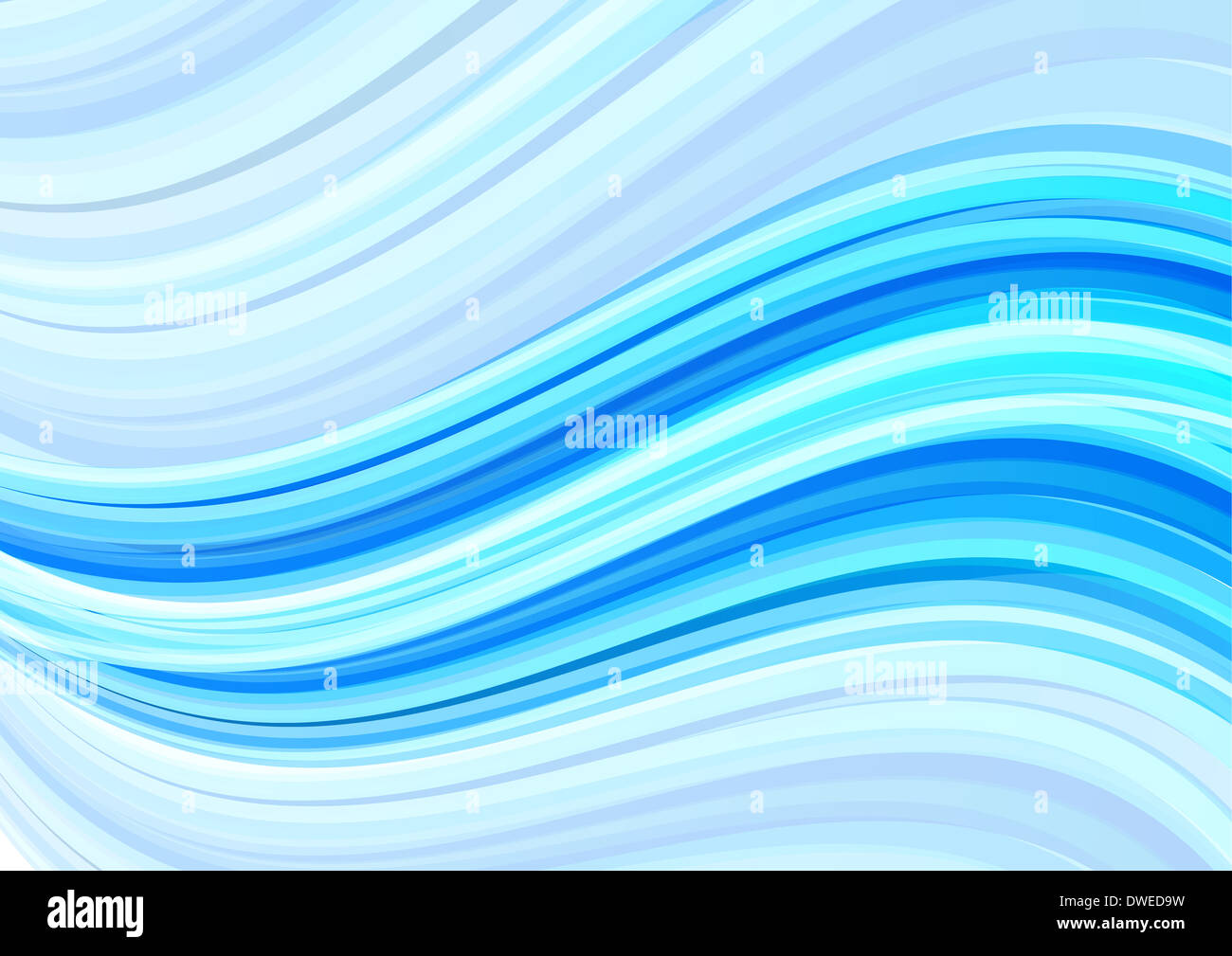 Abstract water wave, vector illustration Stock Photo - Alamy