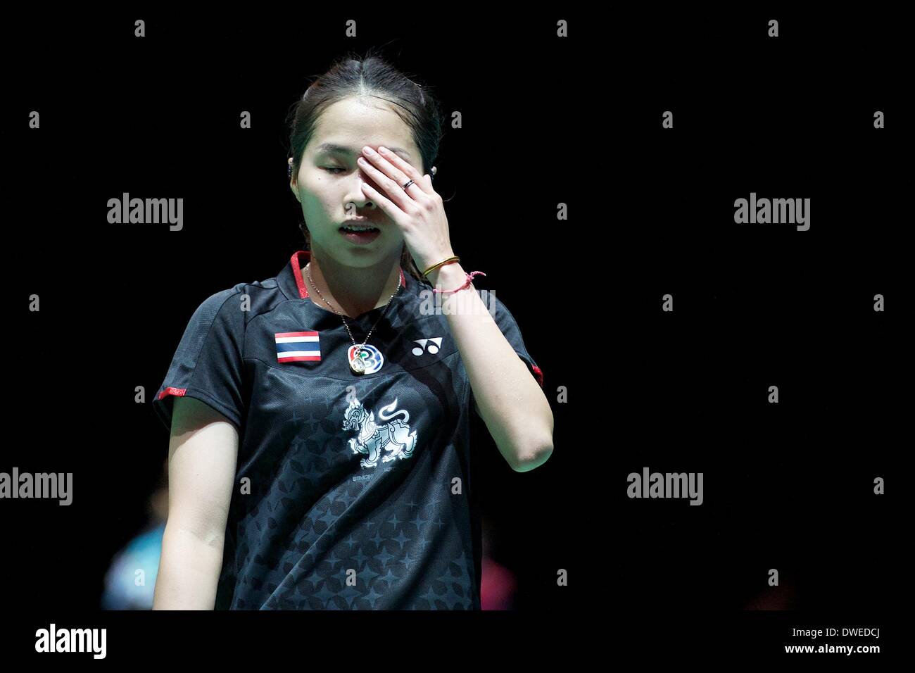 Birmingham, UK. 06th Mar, 2014. Ratchanok Intanon during Yonex All ...