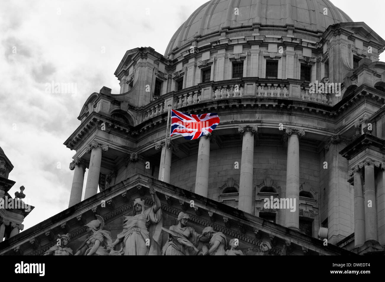 Belfast flag hi-res stock photography and images - Alamy