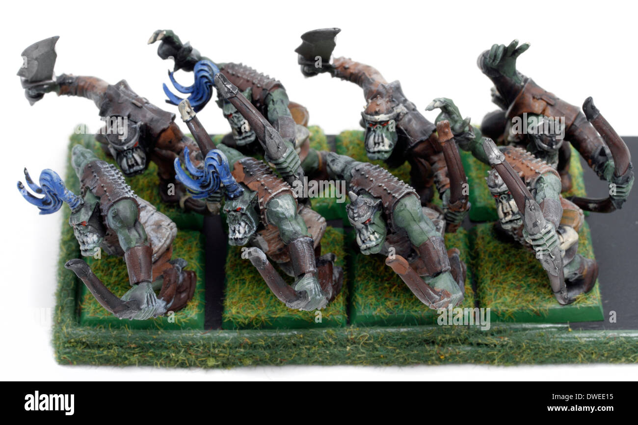eight Orc Arrer Boyz . Core unit worth 7 points each Stock Photo - Alamy
