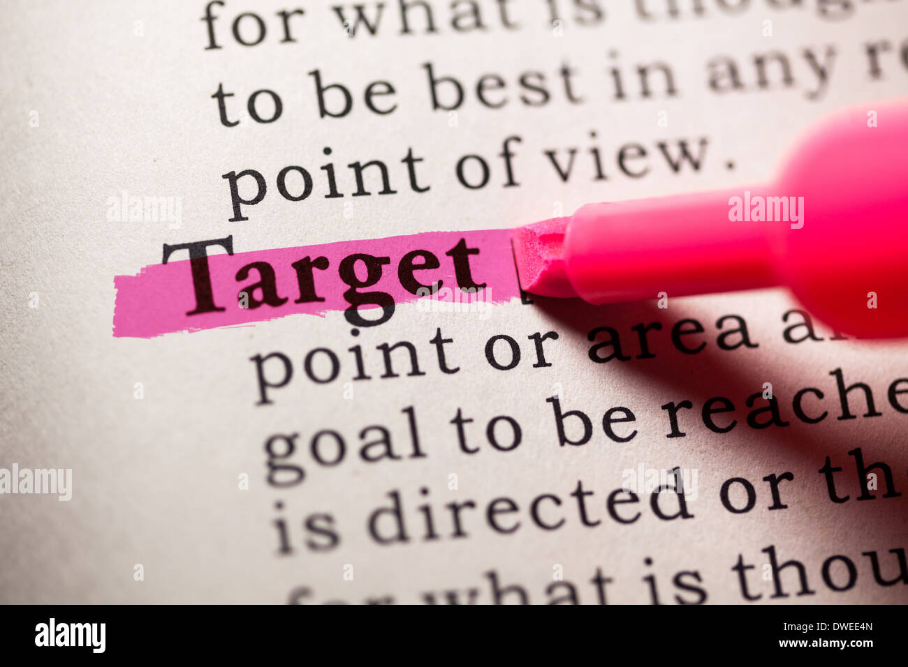 Target word hi-res stock photography and images - Alamy
