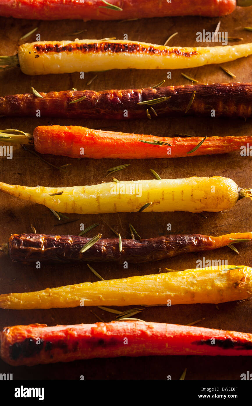 Colorful Multi Colored Roasted Carrots on a Background Stock Photo - Alamy