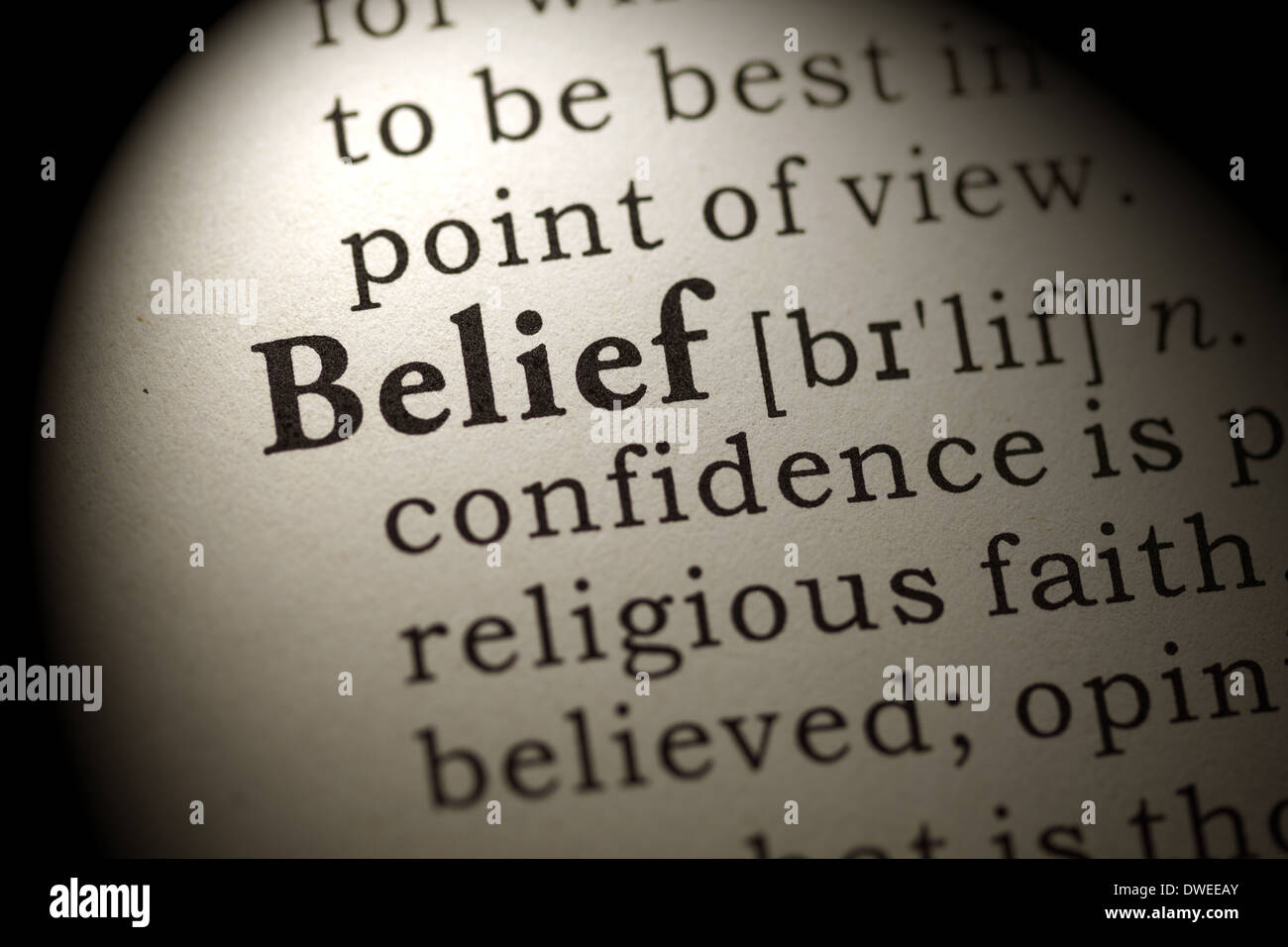 Belief hi-res stock photography and images - Alamy