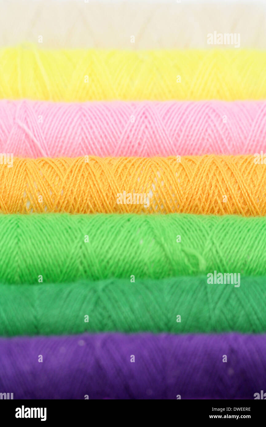 Coloured thread background hi-res stock photography and images - Alamy