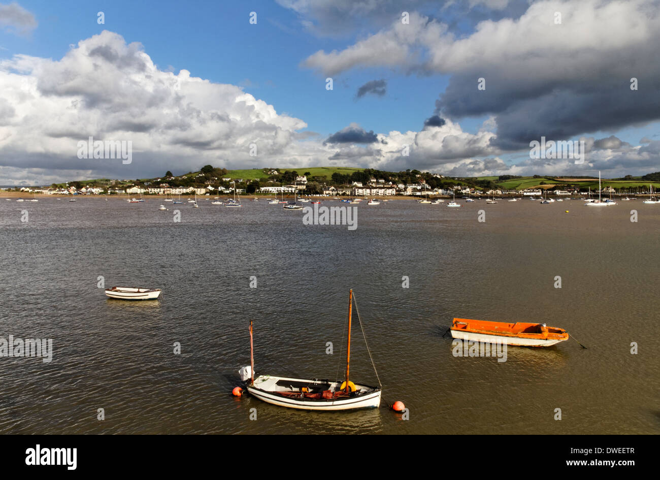 Boats on the Torridge Estuary, Devon, England Stock Photo - Alamy