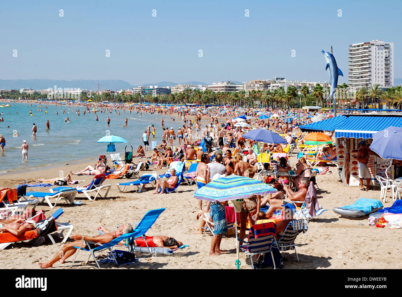 The beach at Salou in Catalonia, Spain Stock Photo: 67316575 - Alamy