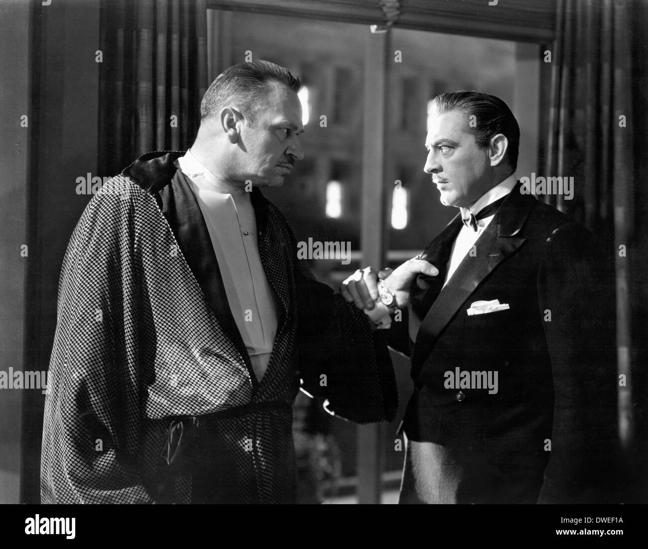 Wallace Beery and John Barrymore, on-set of the Film, "Grand Hotel ...