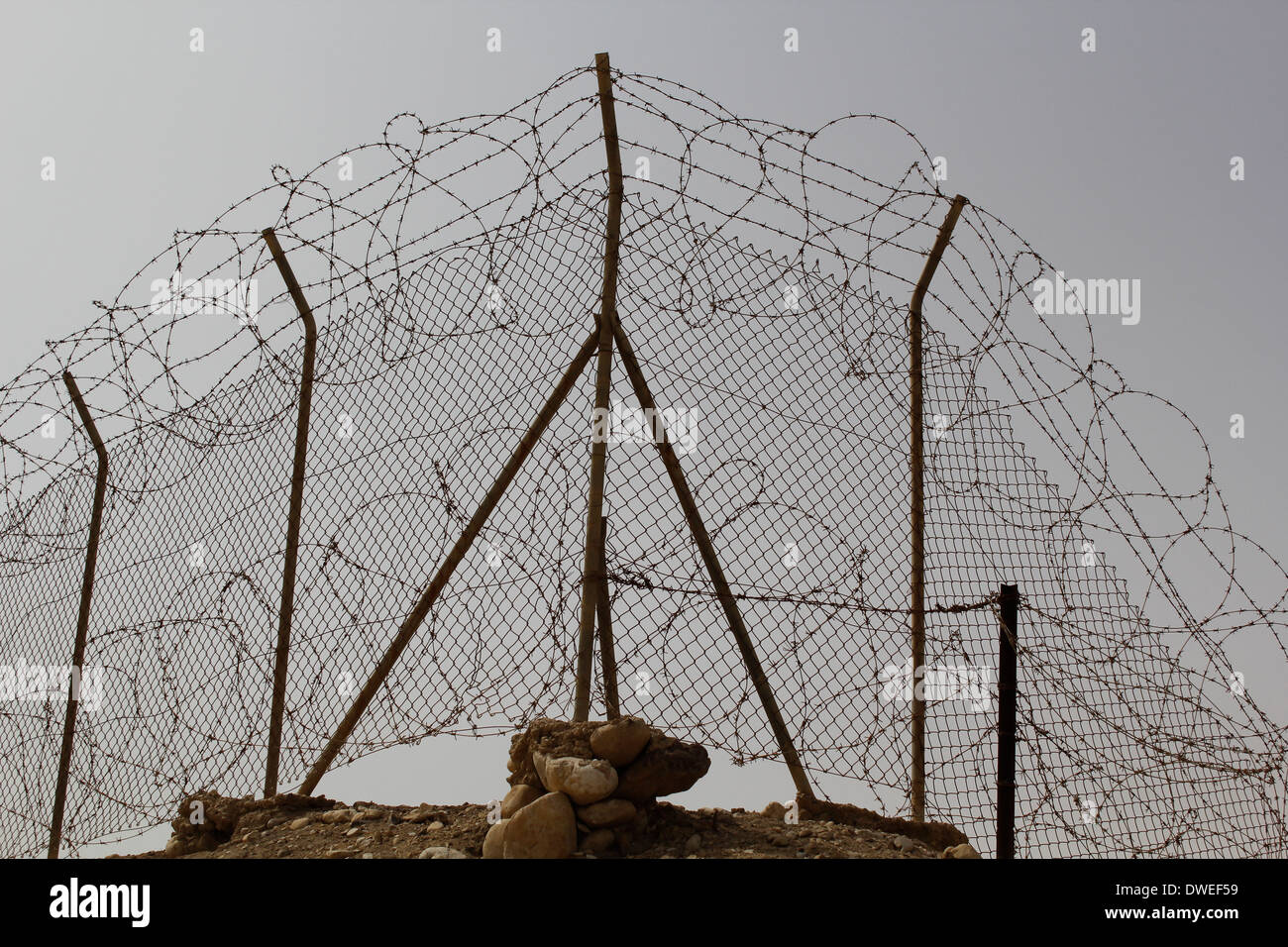 Barbed wire fence in military hi-res stock photography and images - Alamy