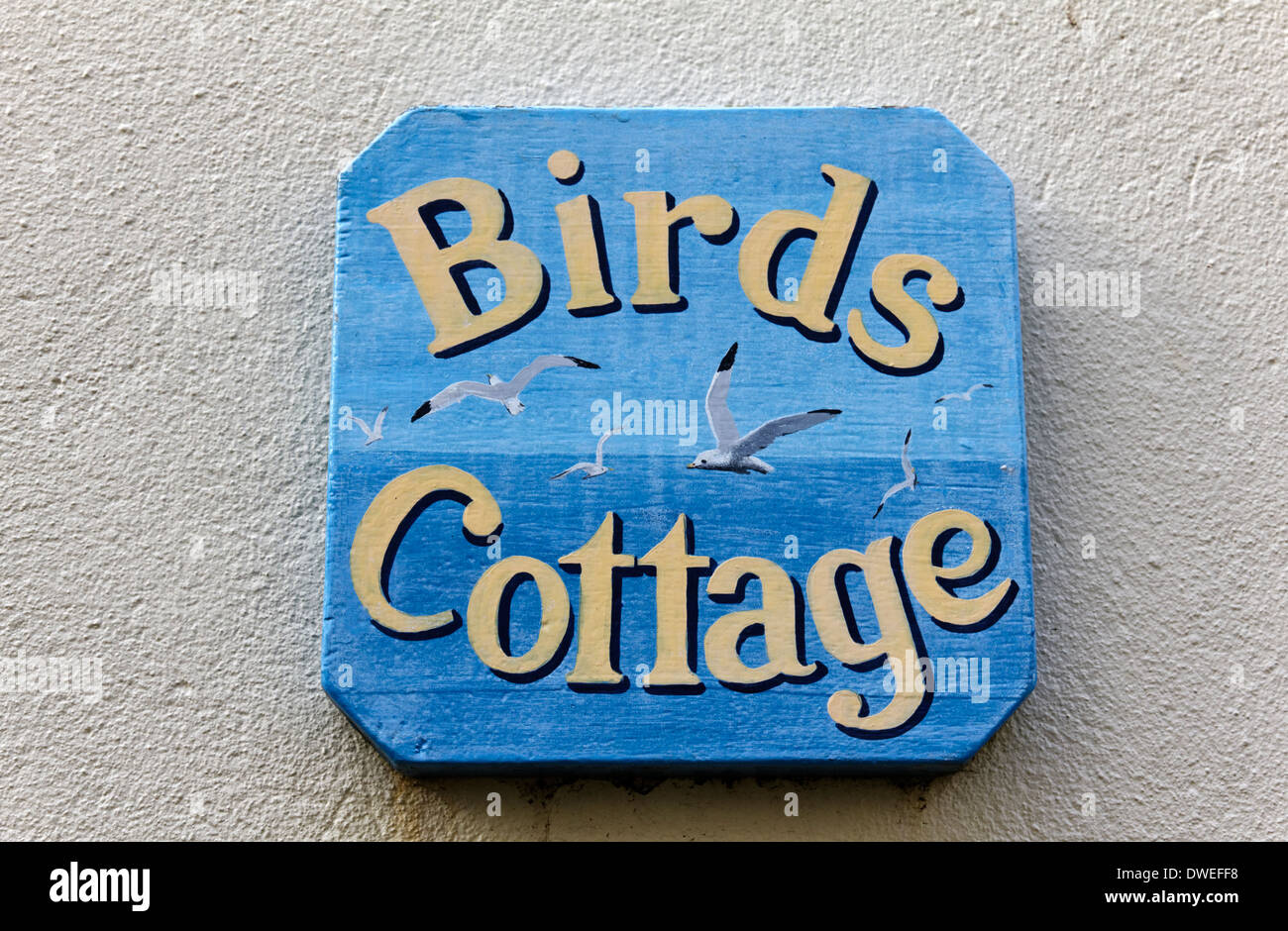 House name sign in the village of Appledore, Devon, England Stock Photo ...