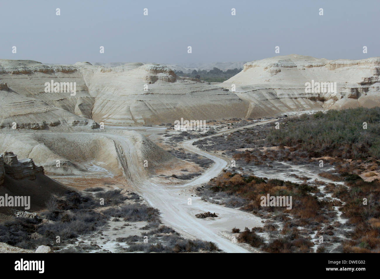 Scenic view of the Jordan valley near Allenby bridge Israel Stock Photo ...