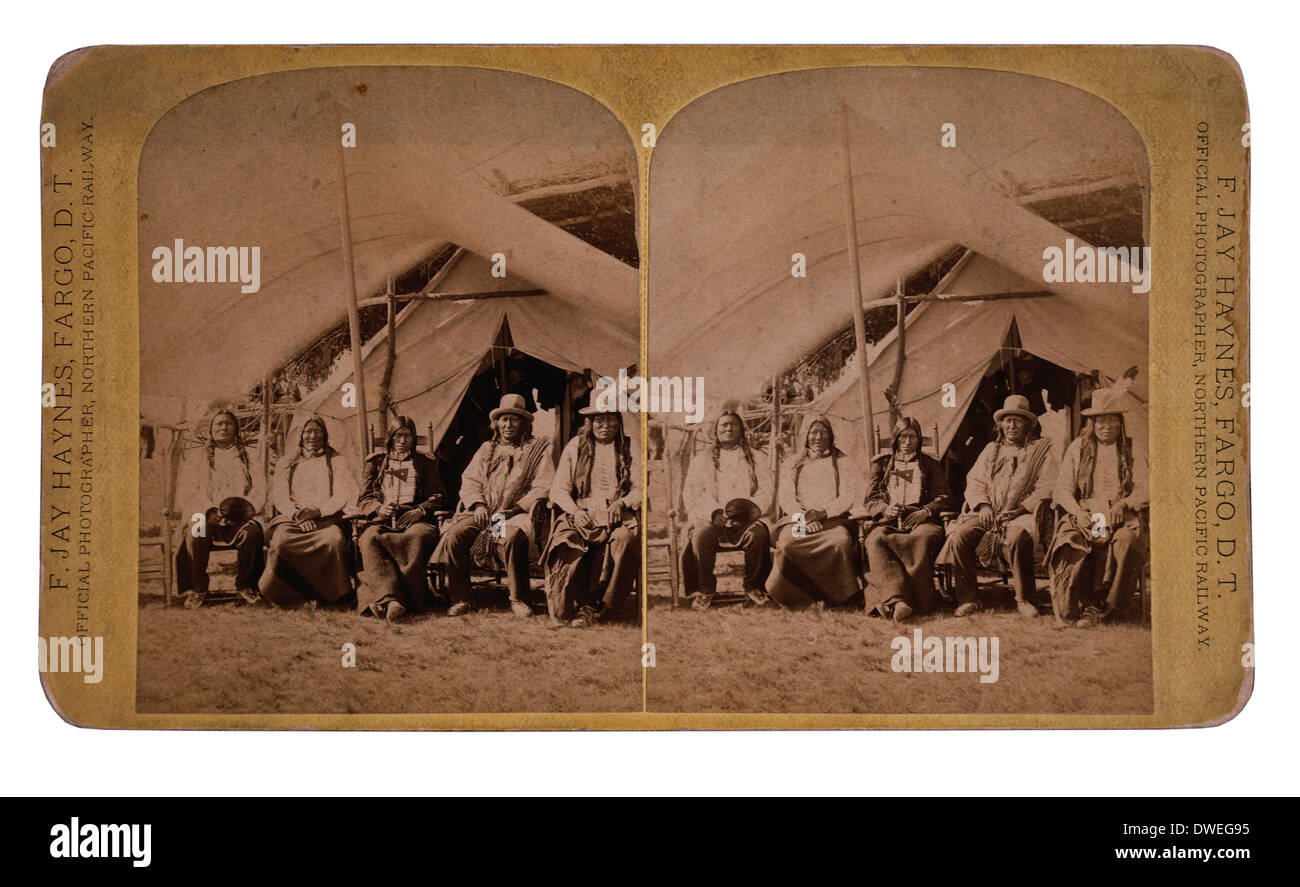 Lakota Chiefs Following their Surrender, Standing Rock Reservation ...