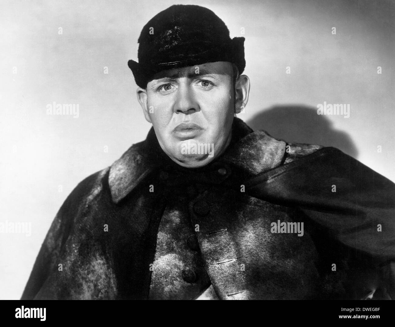 Charles Laughton, on-set of the Film, "Les Miserables" directed by ...