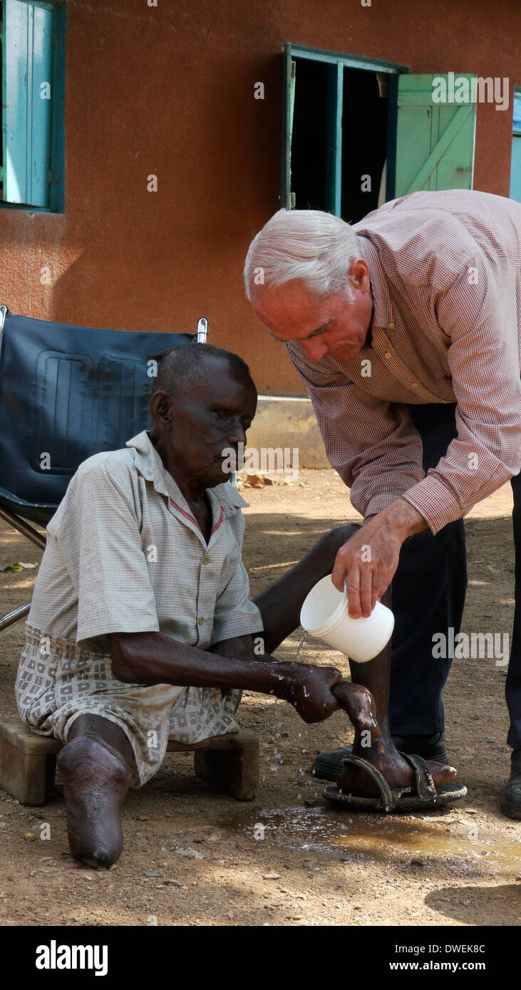 TANZANIA American missionary priest at Home of Compassion, Kigera ...