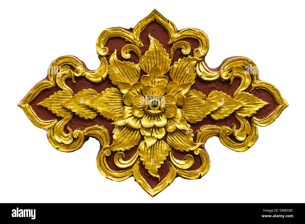 Thai Pattern , art flower Thai style Stock Photo - Alamy