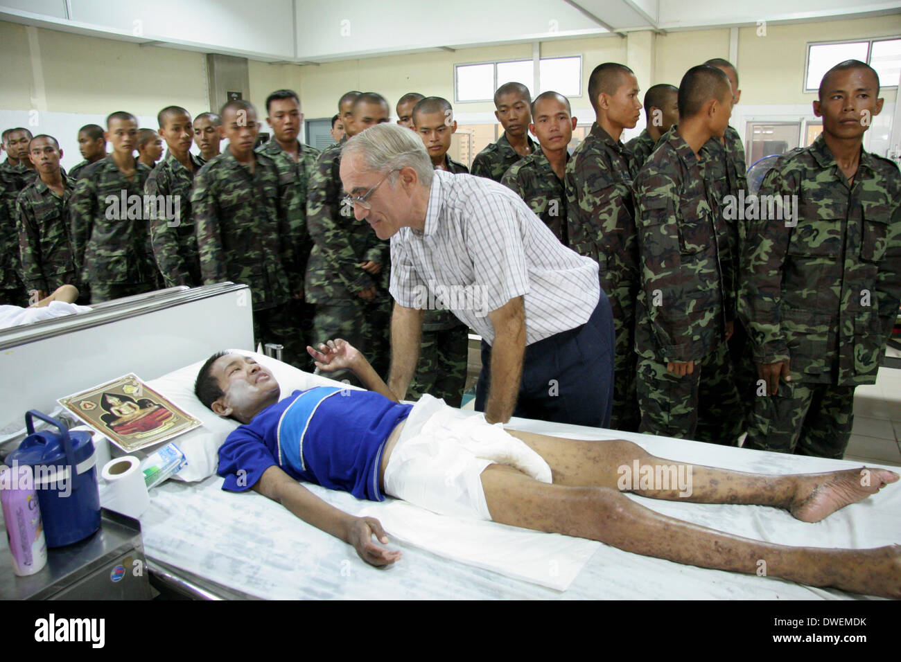 THAILAND AIDS hospice at a Buddhist temple in Lampung. American ...