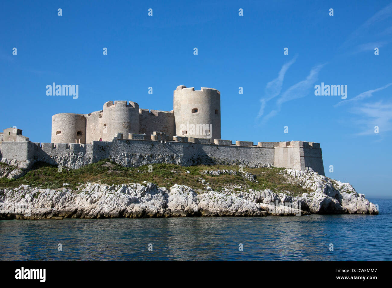 Chateau d'If - Marseille in the Cote d'Azur region of the South of ...