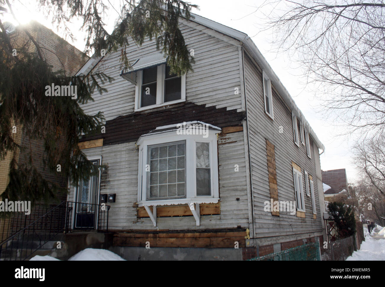 Chicago, USA. 18th Feb, 2014. The birth house of Walt Disney in Hermosa ...