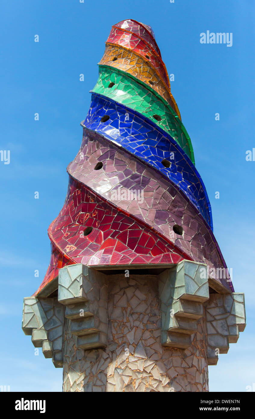 Palau guell roof hi-res stock photography and images - Alamy