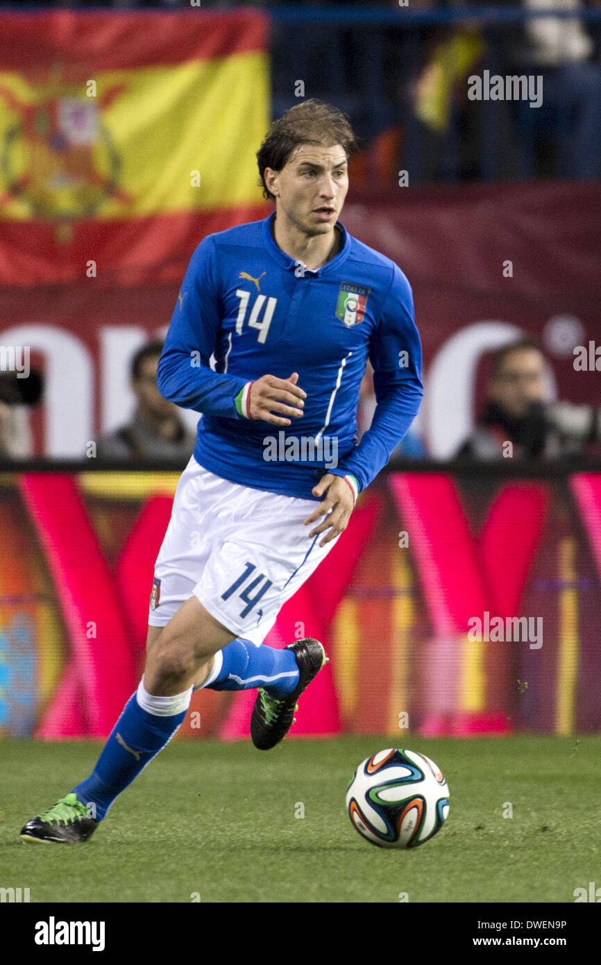 Madrid, Spain. 5th Mar, 2014. Gabriel Paletta (ITA) Football / Soccer ...