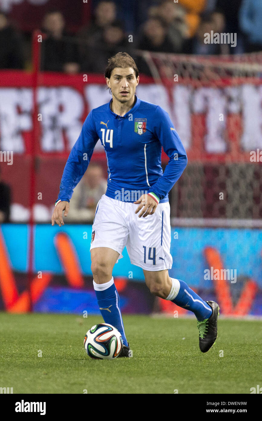 Madrid, Spain. 5th Mar, 2014. Gabriel Paletta (ITA) Football / Soccer ...