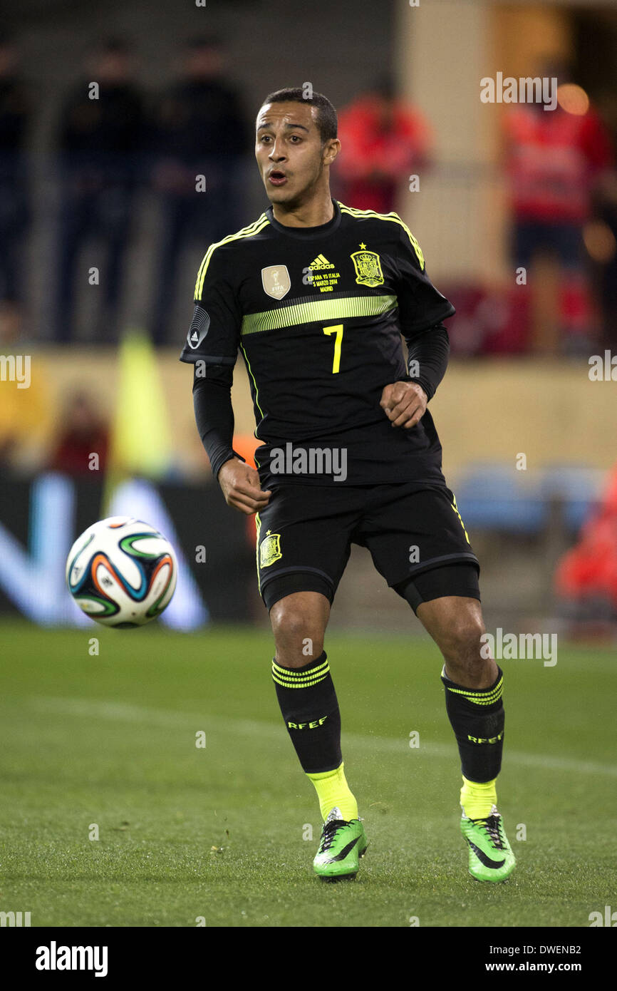 Madrid, Spain. 5th Mar, 2014. Thiago Alcantara (ESP) Football / Soccer ...