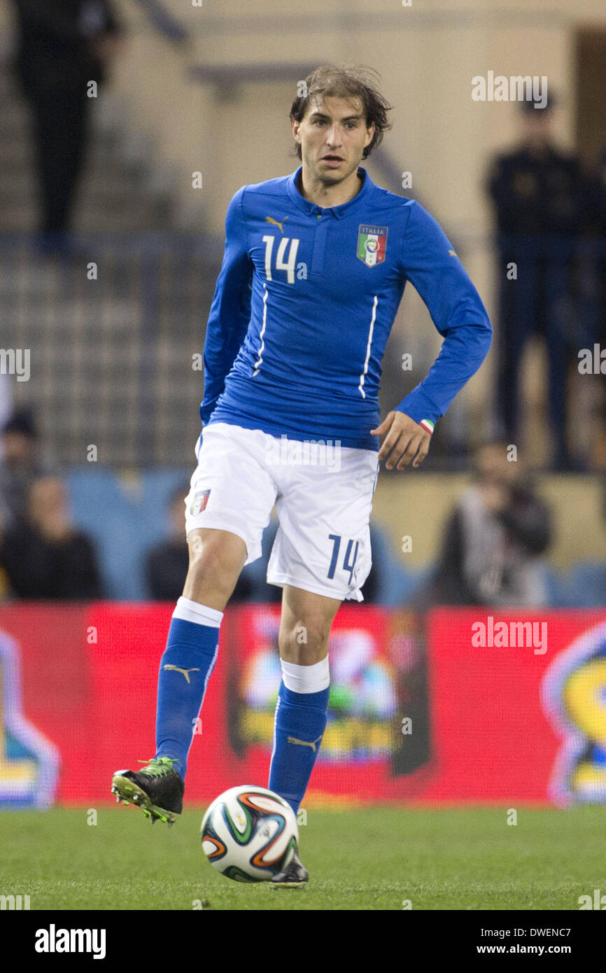 Madrid, Spain. 5th Mar, 2014. Gabriel Paletta (ITA) Football / Soccer ...