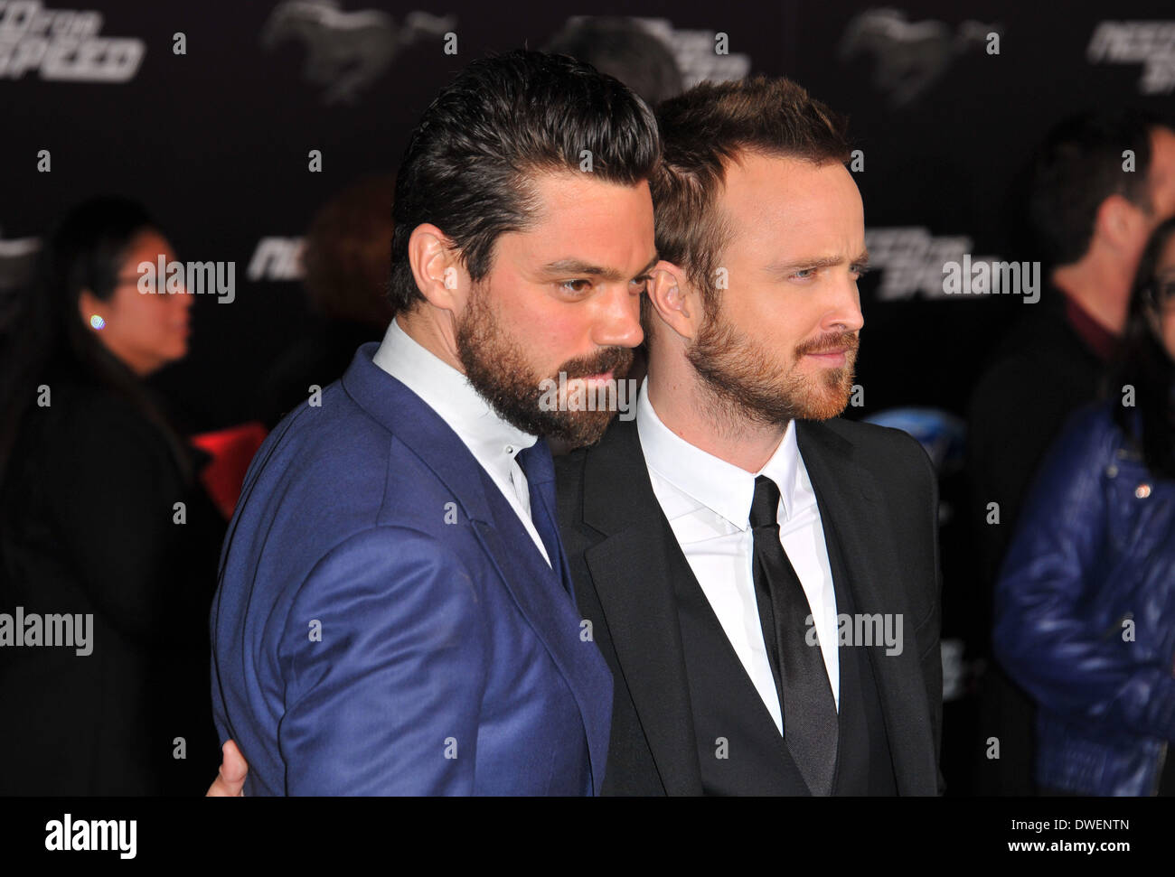Los Angeles, California, USA. 6th Mar, 2014. Dominic Cooper, Aaron Paul ...