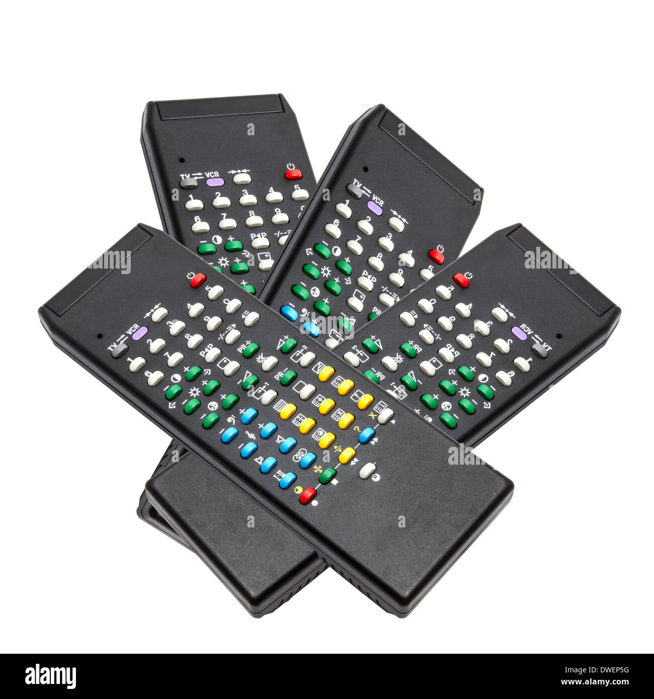 Tv remote back Cut Out Stock Images & Pictures - Alamy