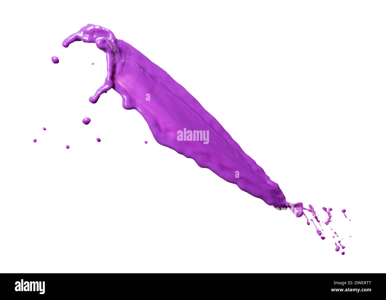 purple liquid splash isolated on white background Stock Photo - Alamy