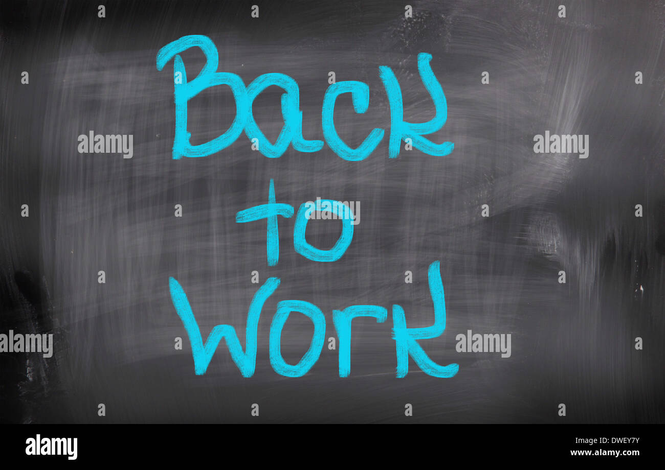 Back To Work Concept Stock Photo - Alamy