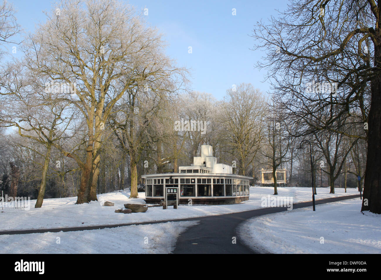 Noorderplantsoen park, Groningen, The Netherlands in winter Stock Photo ...