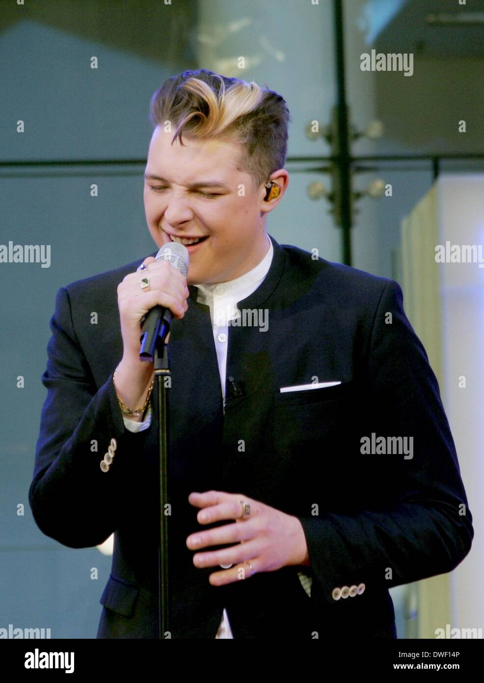Berlin, Germany. 06th Mar, 2014. British singer John Newman appears on ...
