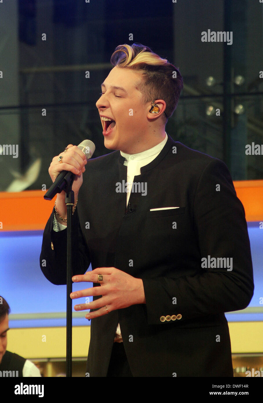 Berlin, Germany. 06th Mar, 2014. British singer John Newman appears on ...