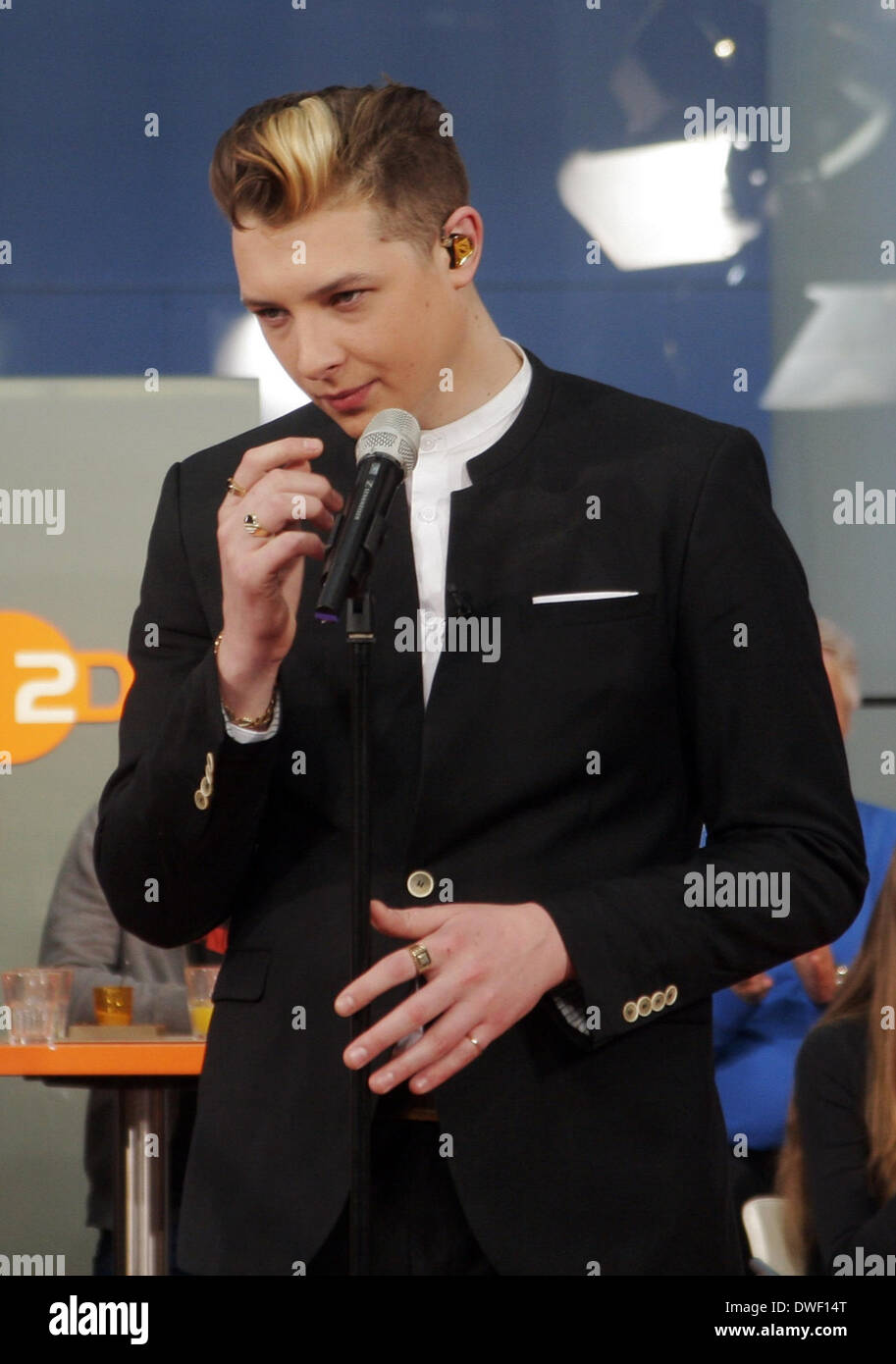 Berlin, Germany. 06th Mar, 2014. British singer John Newman appears on ...