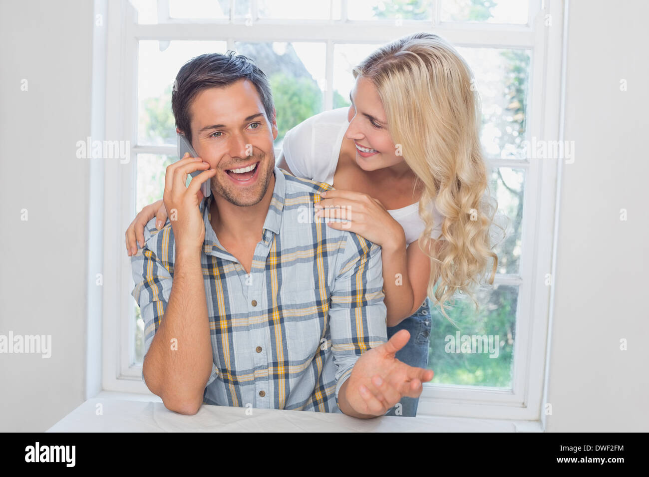Man on call hi-res stock photography and images - Alamy