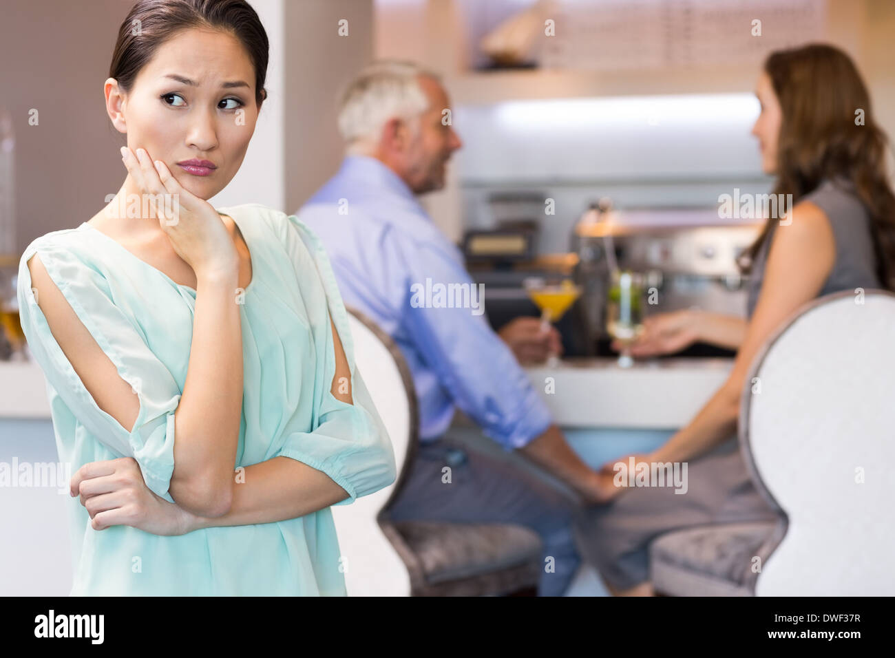 Party man woman annoyed hi-res stock photography and images - Alamy